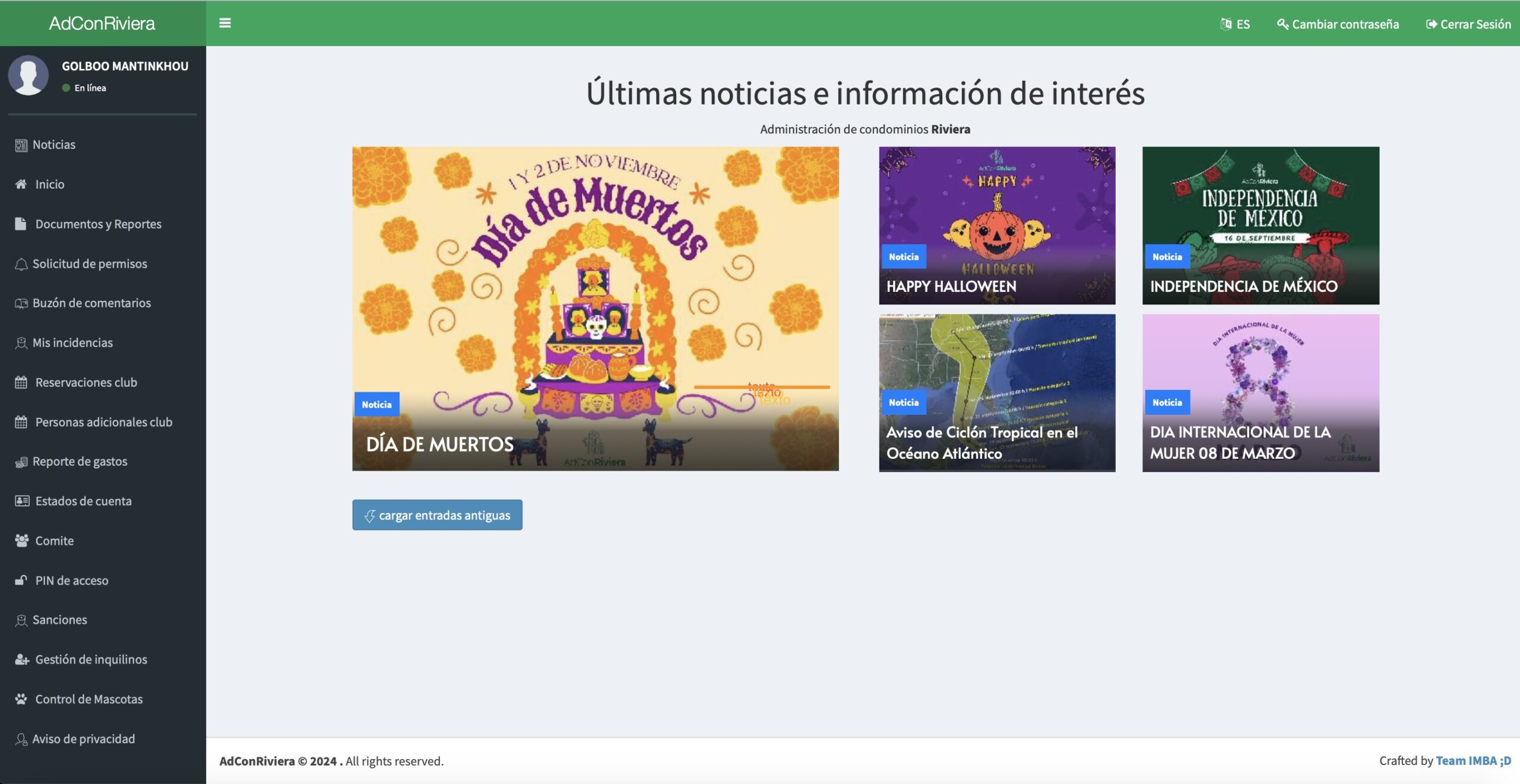 Adcon riviera – Sitio web